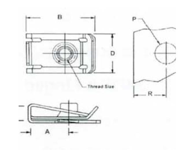 Metric U-Type Fasteners-Wide Panel_br_(Non-Prevailing Torque) | Metric ...