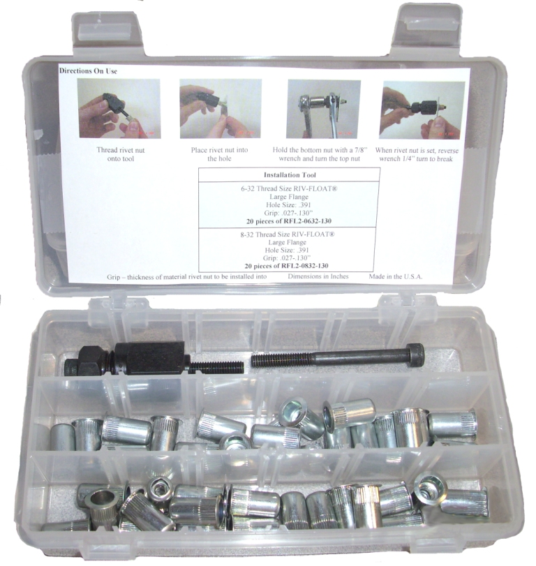 RIV-FLOAT Rivet Nuts for Off Center Applications | Sherex - Bolt ...