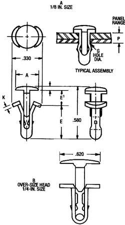 Clinch Type Plastic Fasteners - Bolt Products Inc.