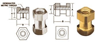 Rotational Mold Inserts 12 Thread M10x1.5 | Rotational Mold Inserts 12 ...