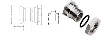 Rotational Mold Bulkhead Insert 1/2" NPT | Rotational Mold Bulkhead ...