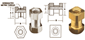 Rotational Mold Inserts 4 Thread 3/8"-16 | Rotational Mold Inserts 4 ...