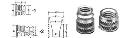 Ultra Sonic Inserts 6-32-2 | Ultra Sonic Inserts 6-32-2 | Bolt Products Inc